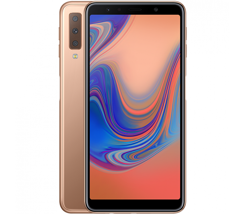 Telefon mobil Samsung Galaxy A7 (2018), Dual SIM, 64GB, LTE, Gold